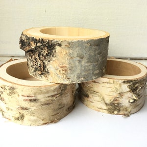 Set of 20 Birch Wood Tea Light Holders - Etsy