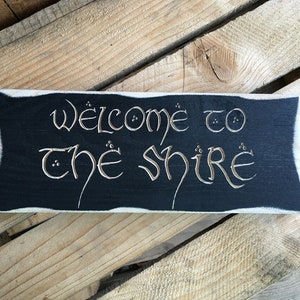 The Shire, Thick Wood Sign - Etsy