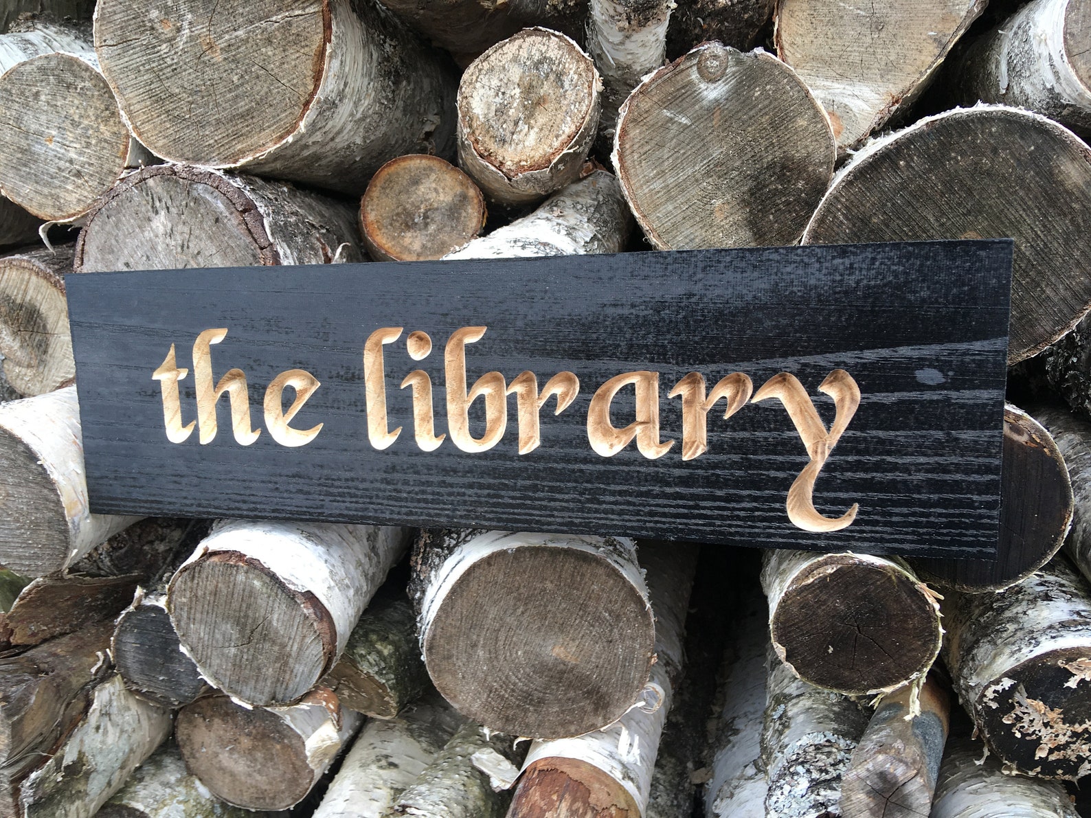 The Library Sign. - Etsy