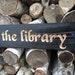 The Library Sign. - Etsy