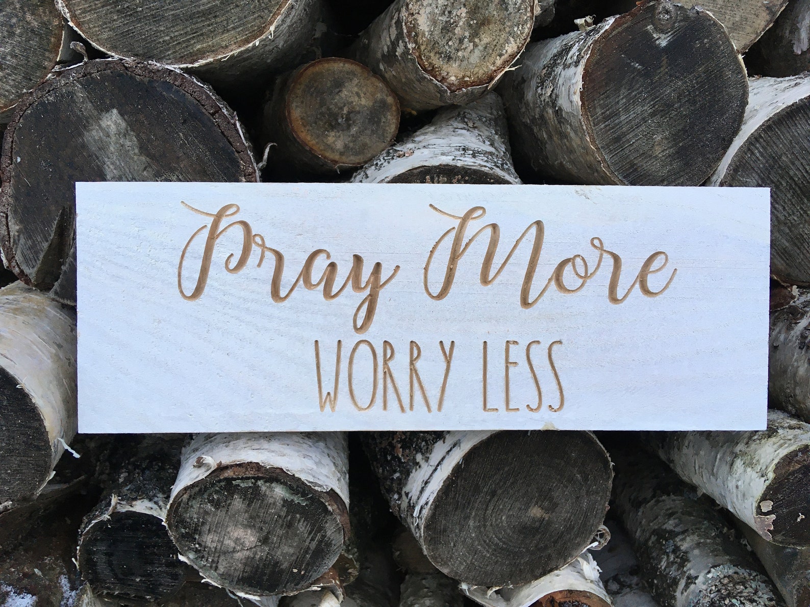 Pray More. Christian Sign. Inspirational Sign - Etsy
