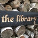 The Library Sign. - Etsy