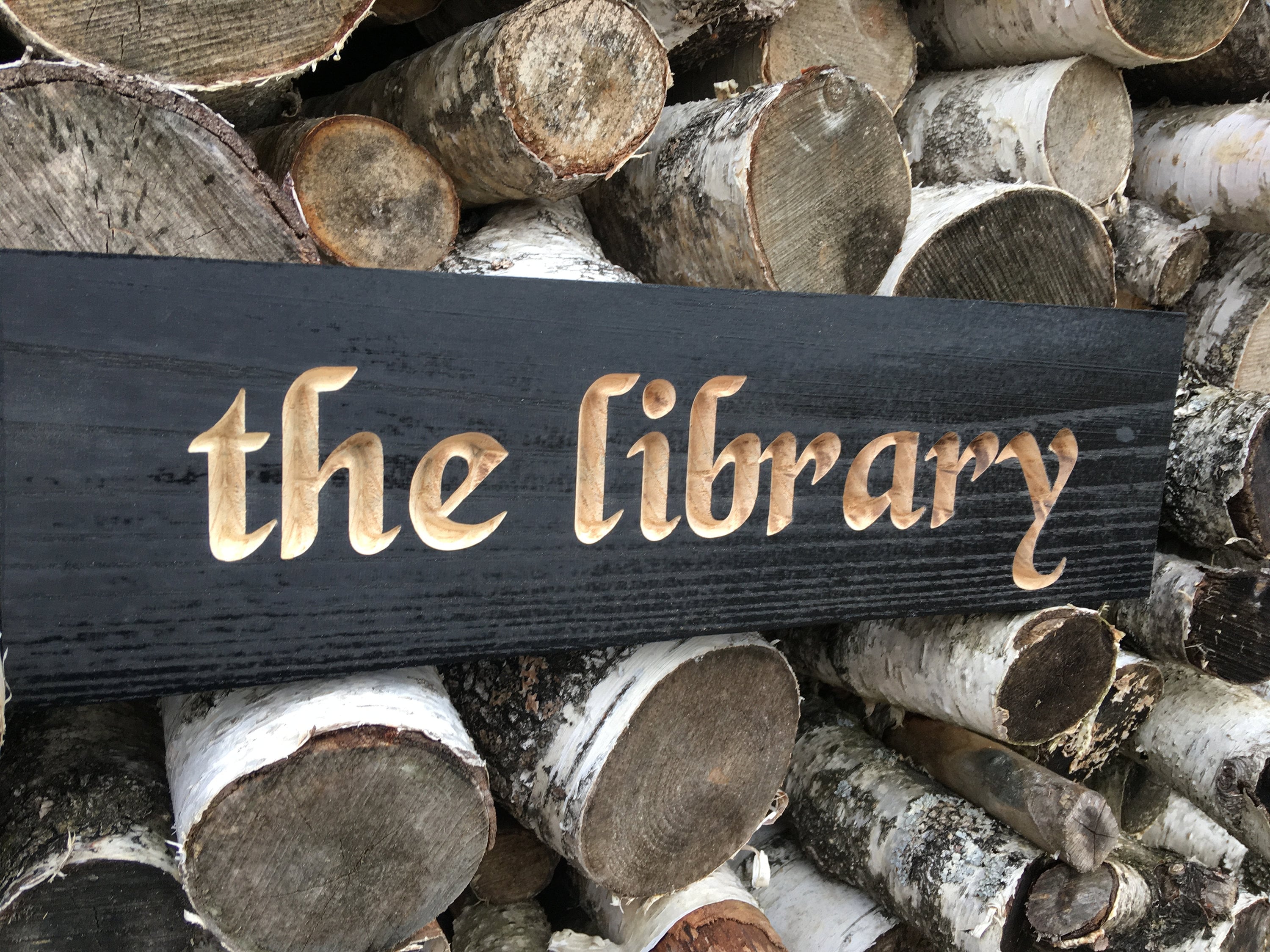 The Library Sign. - Etsy