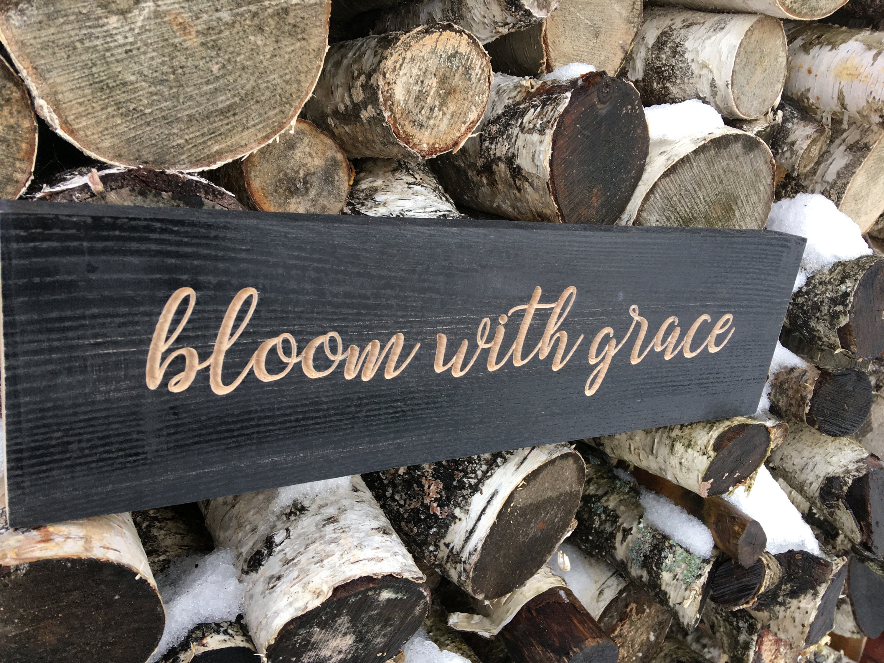Bloom With Grace Sign - Etsy