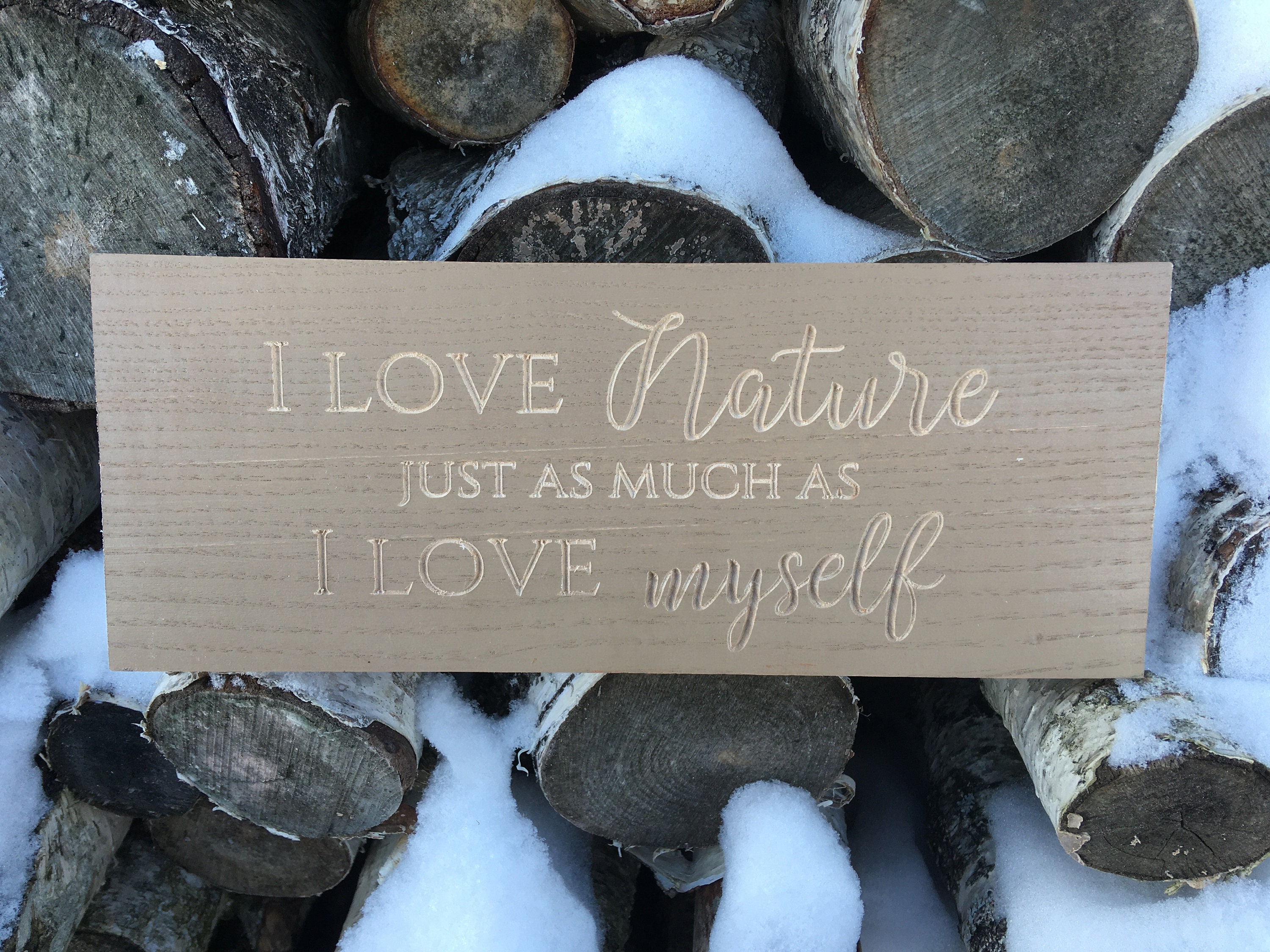 I Love Nature Sign. - Etsy