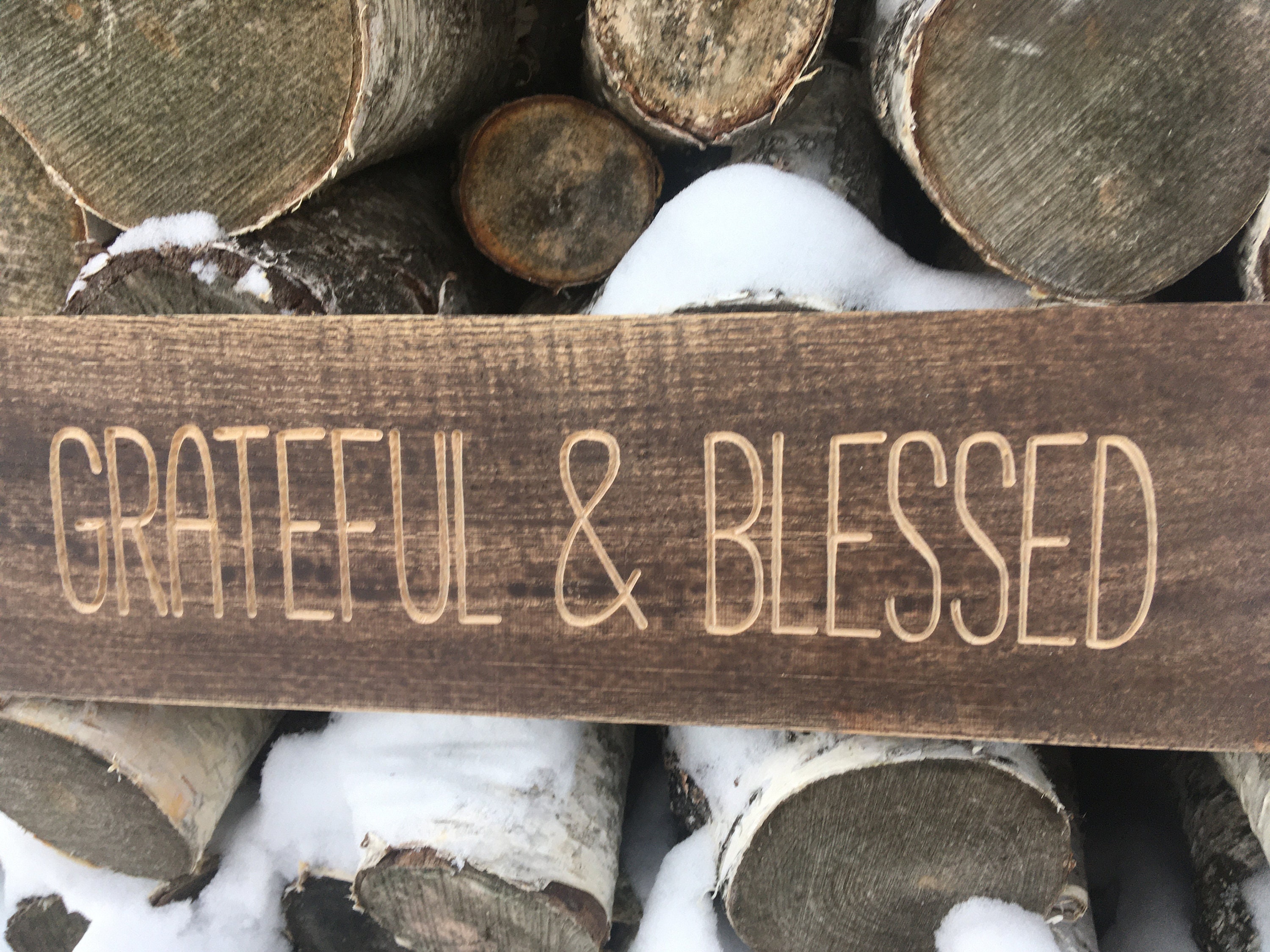 Grateful Sign. Blessed Sign. Christian Sign - Etsy