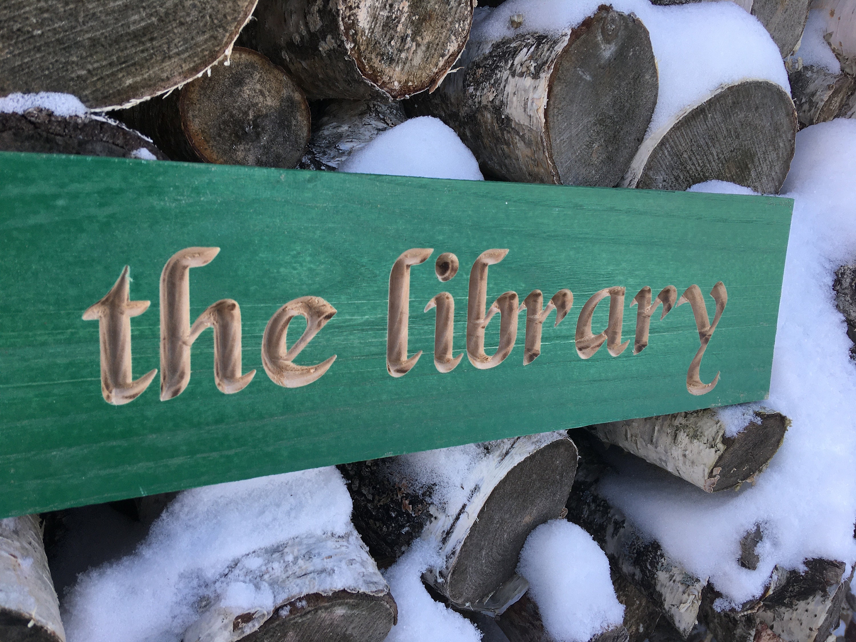 The Library Sign. - Etsy