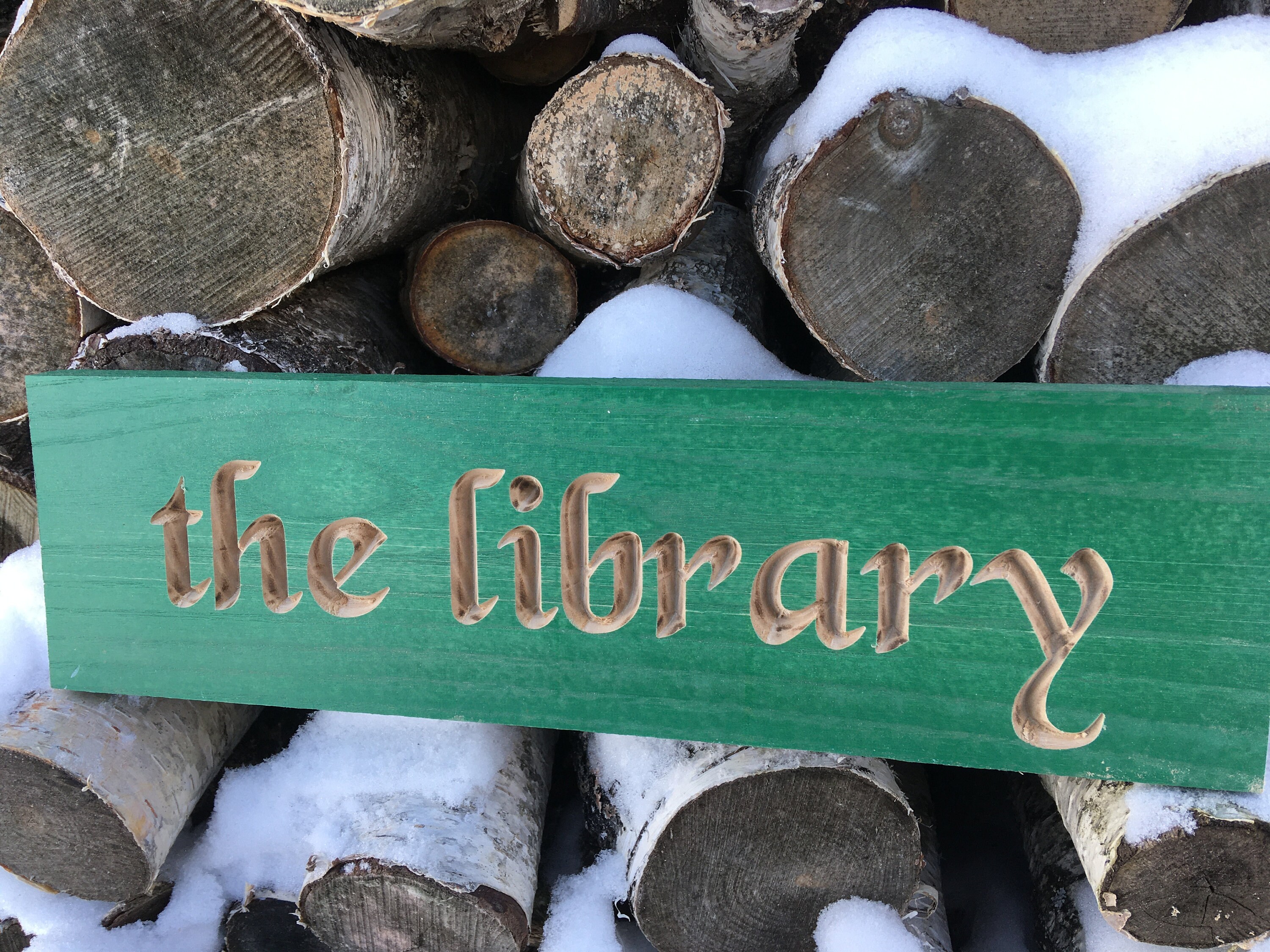 The Library Sign. - Etsy