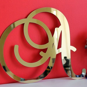 Mirror Acrylic Big Letters 1 to 24 Inches Wall Hanging - Etsy Canada