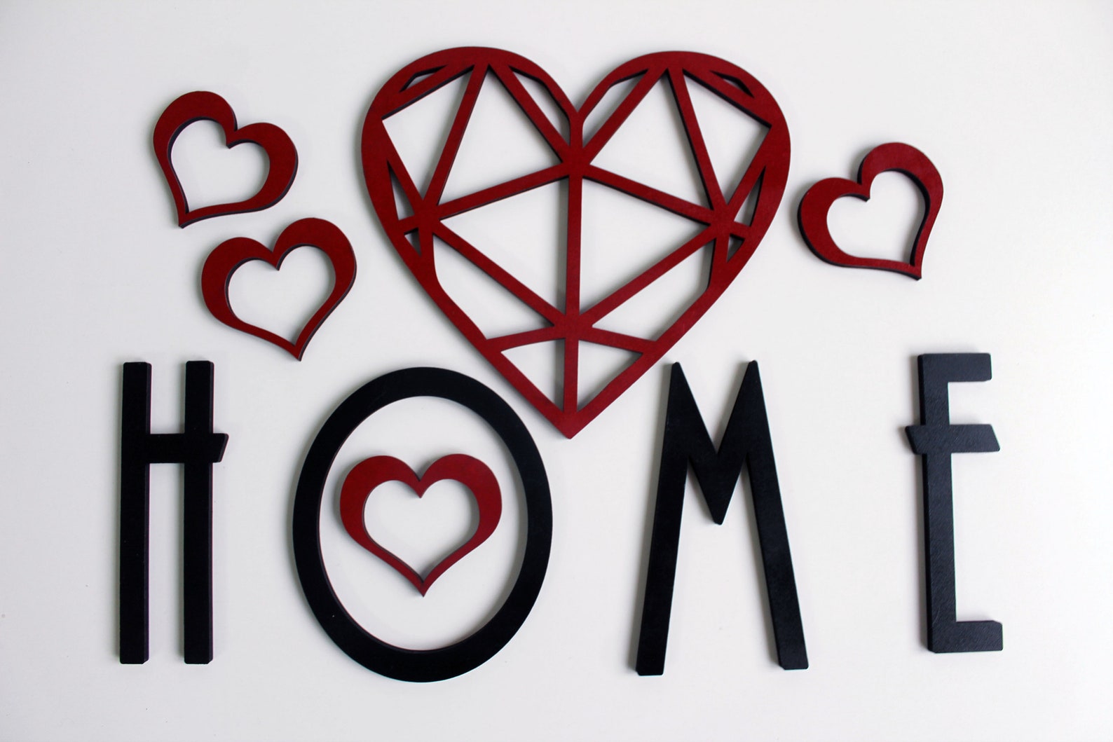 HOME Letters Wall Sign Home Wall Decor Painted Wooden HOME - Etsy UK