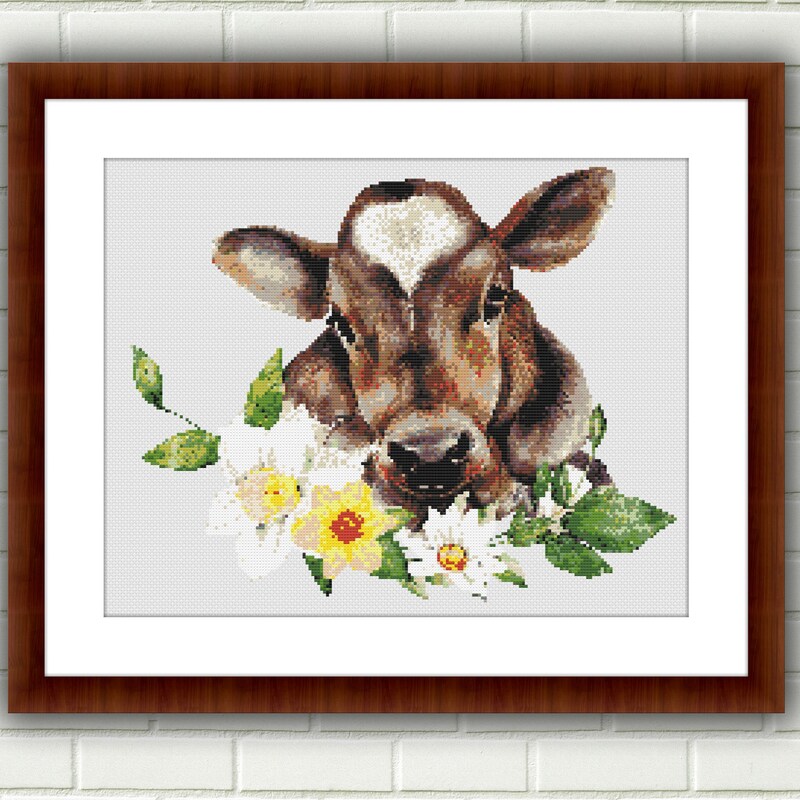 Cow Cross Stitch Pattern - Etsy
