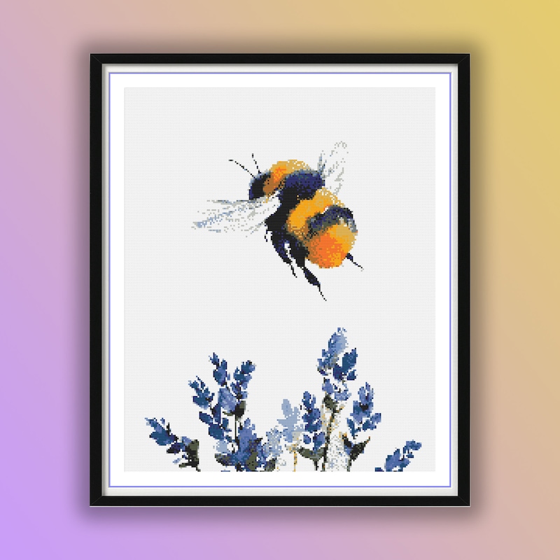 Bee Cross Stitch - Etsy