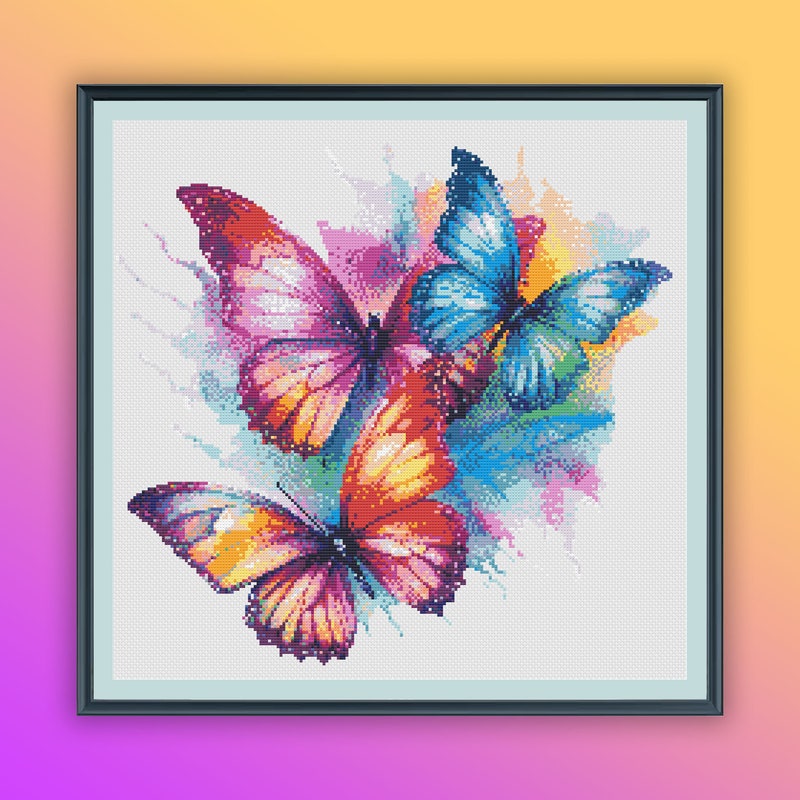Butterfly Cross Stitch - Etsy