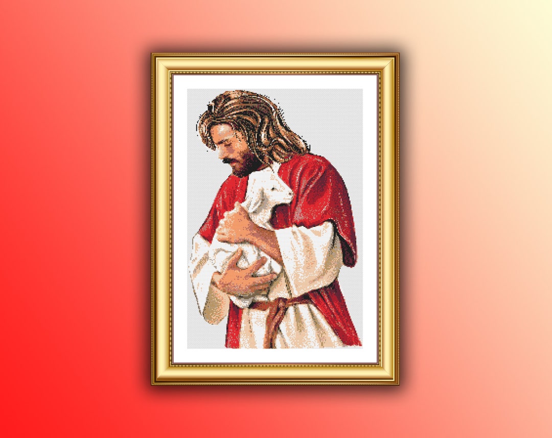 Jesus Christ Counted Cross Stitch PDF Pattern, Religious PDF Cross ...