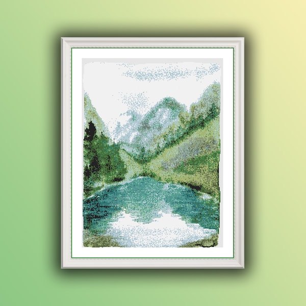 Cross Stitch River - Etsy