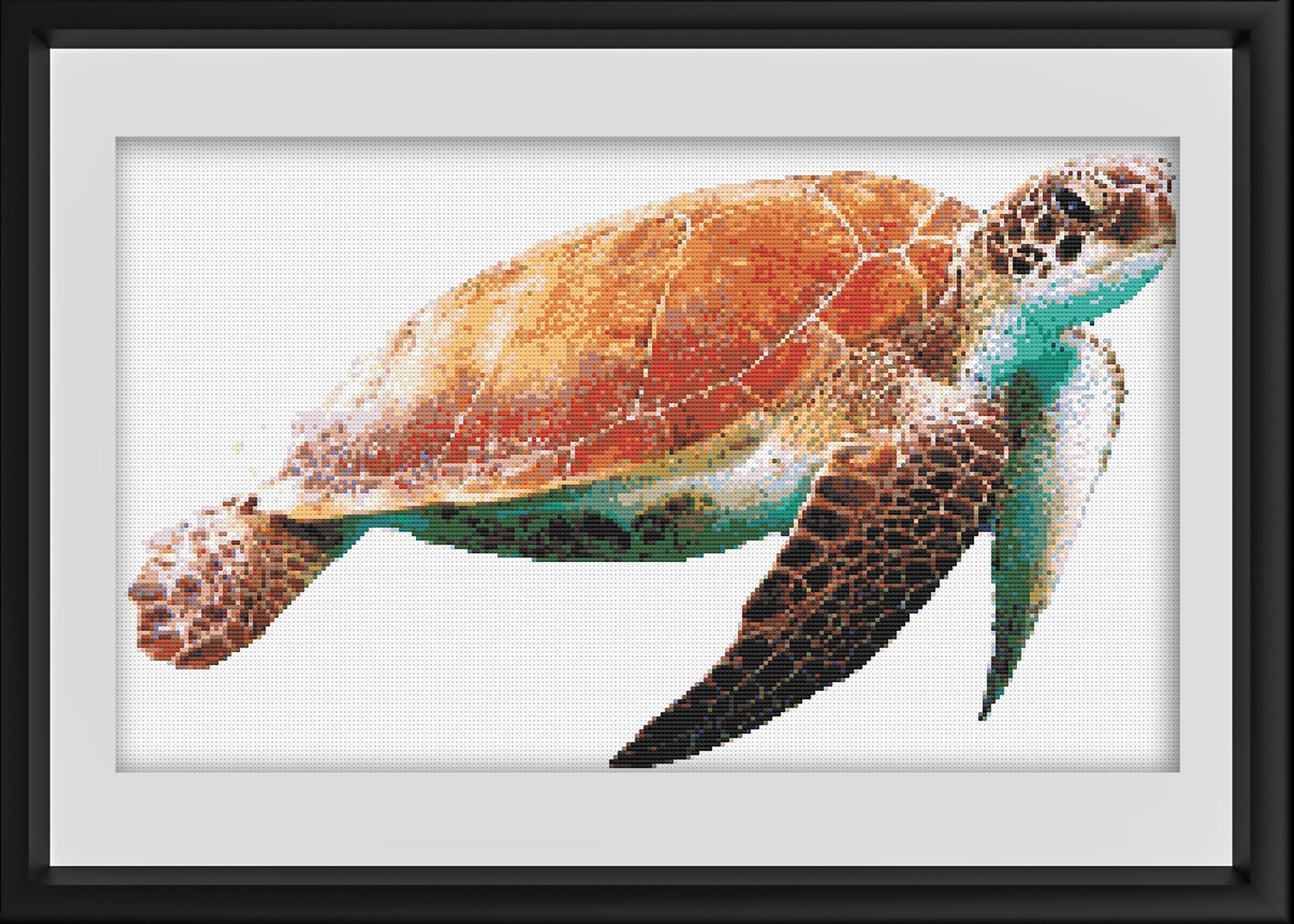Sea Turtle Cross Stitch Pattern Instant PDF Download Sea | Etsy