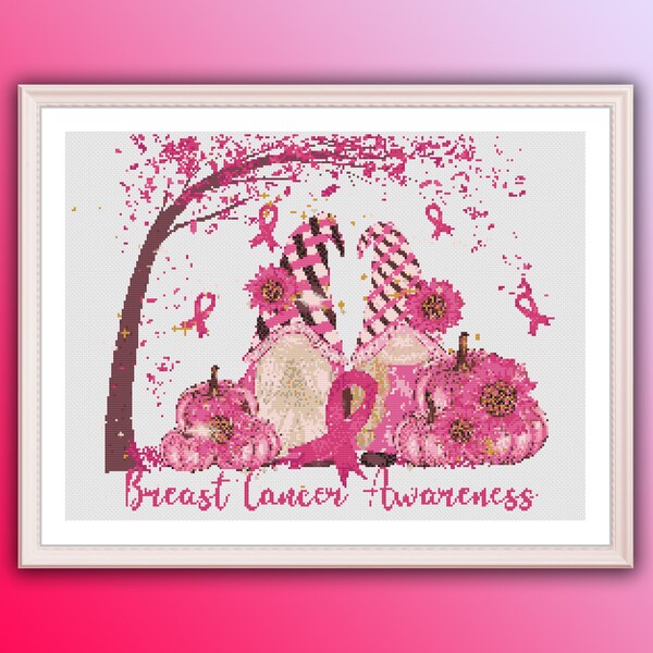 Breast Cancer Cross Stitch Pattern - Etsy