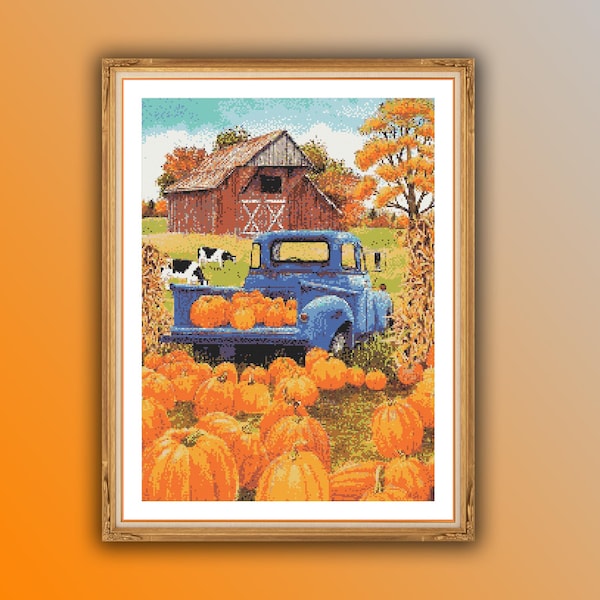 Red Barn Cross Stitch - Etsy