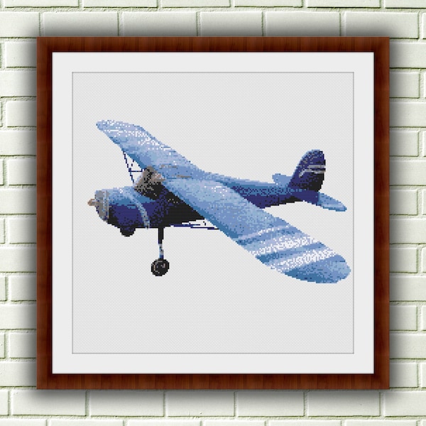 Airplane Cross Stitch Pattern - Etsy