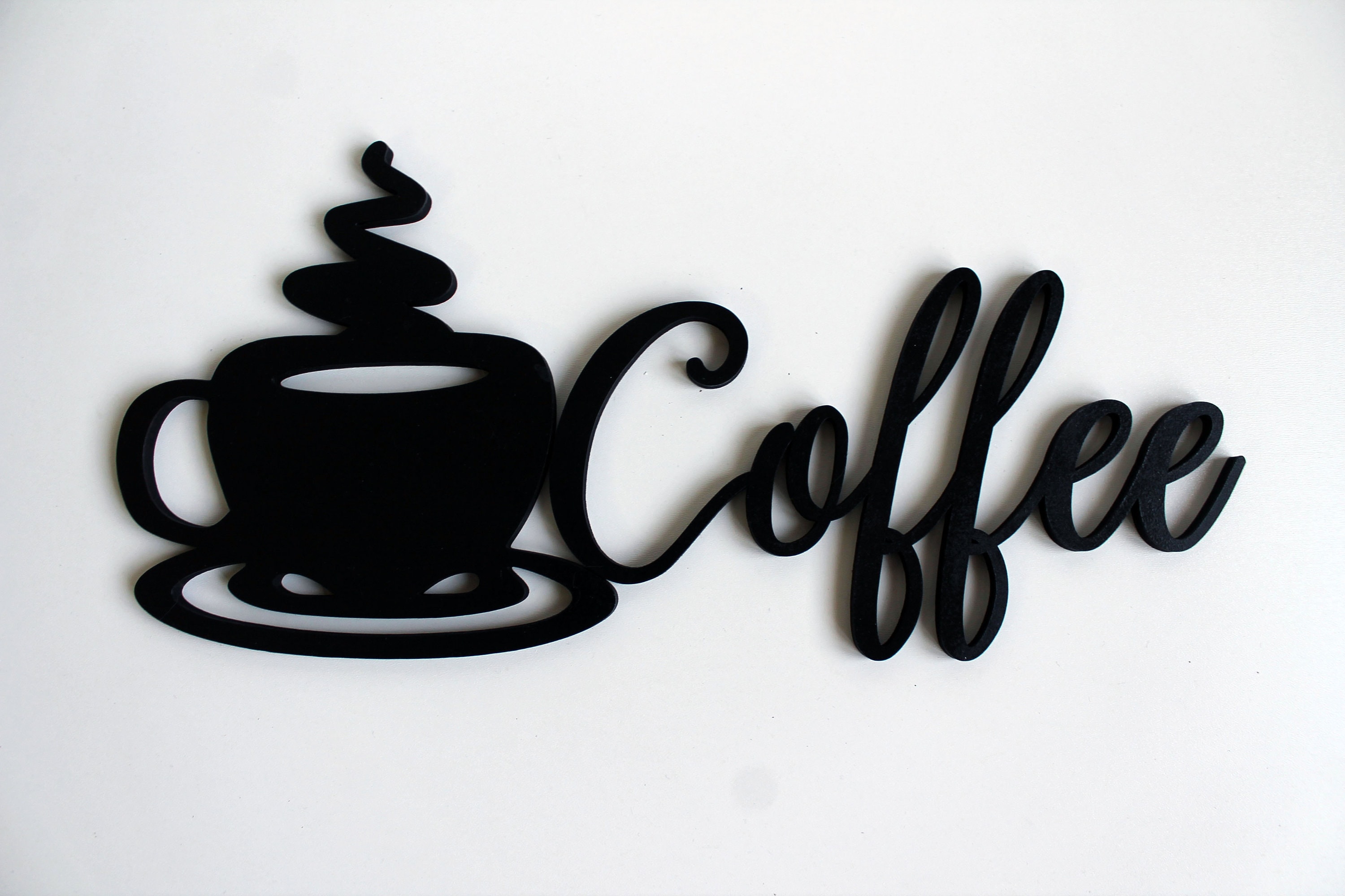 Coffe Wall Sign Wooden Coffe Wall Sign Home and Kitchen Wall - Etsy