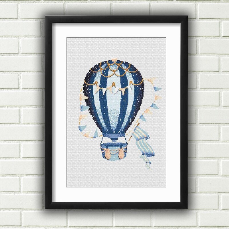 Balloon Cross Stitch - Etsy