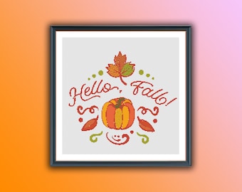 Autumn Leaves / Cross Stitch Pattern / PDF - Etsy