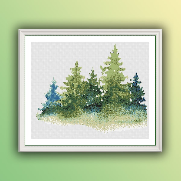 Cross Stitch Tree - Etsy