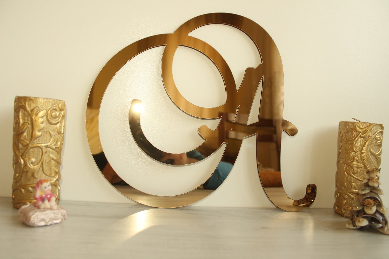 Mirror Acrylic Big Letters 1 to 24 Inches Wall Hanging - Etsy Canada