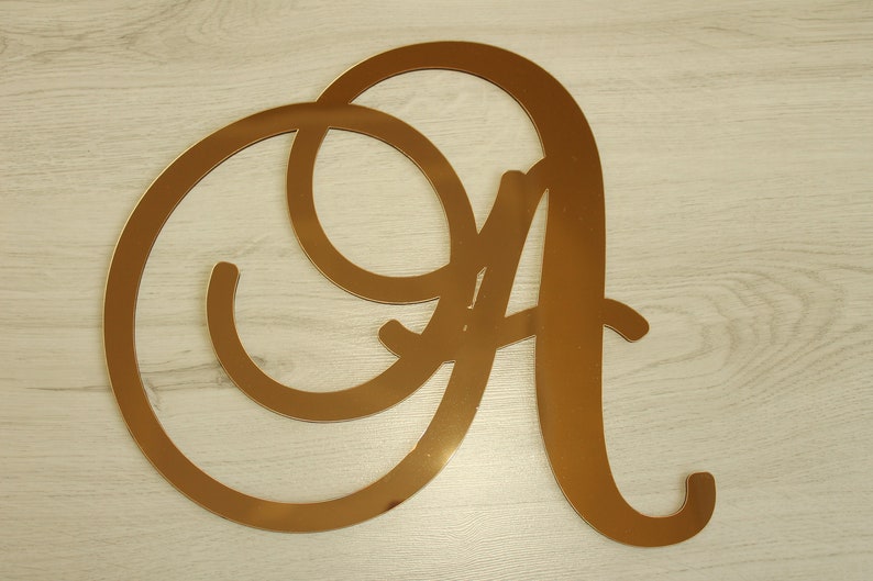 Mirror Acrylic Big Letters 1 to 24 Inches Wall Hanging - Etsy Canada