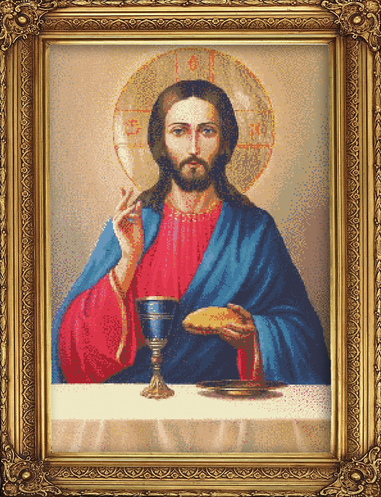 Jesus Cross Stitch Pattern: Spiritual Christian Needlework Art PDF for ...