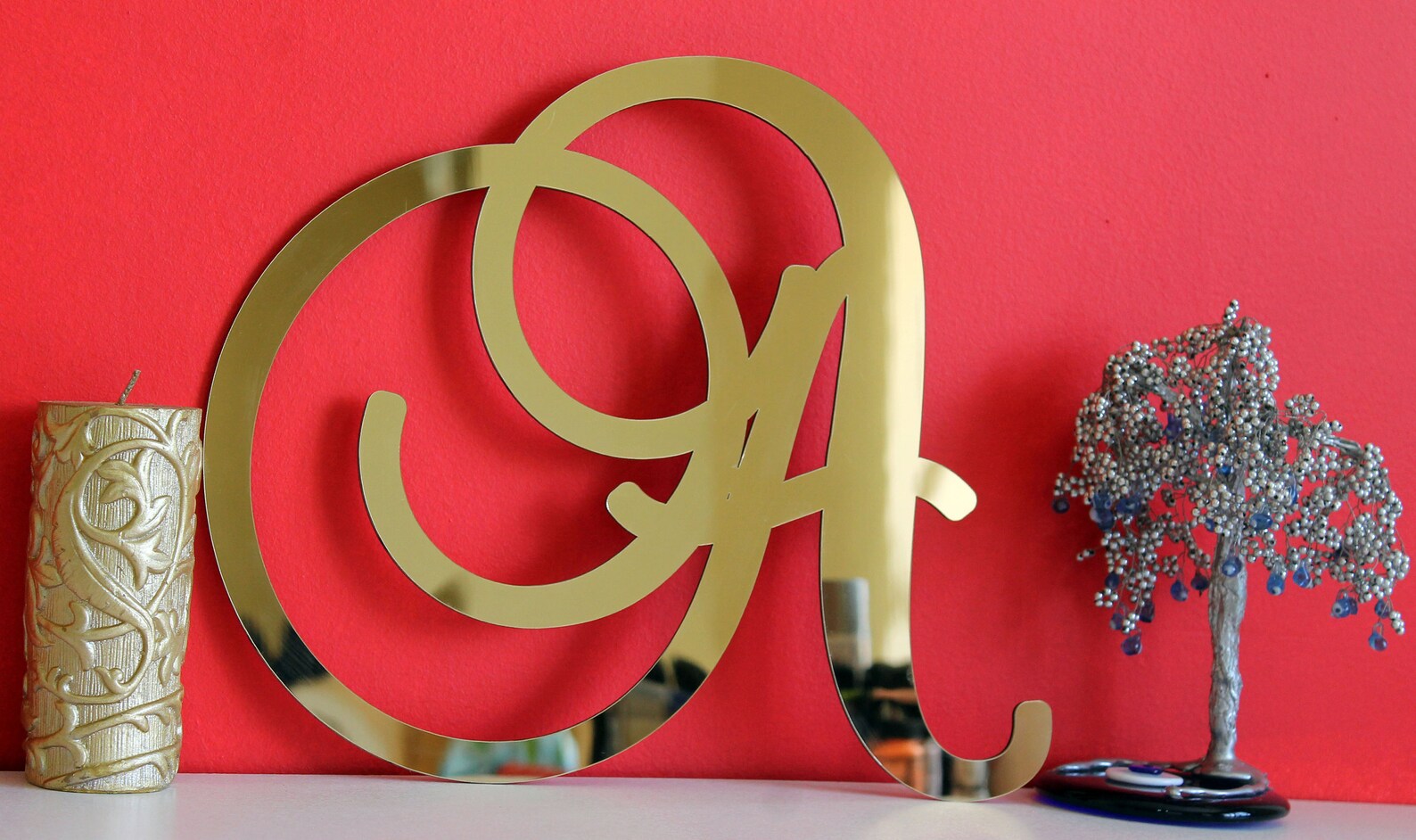 Mirror Acrylic Big Letters 1 to 24 Inches Wall Hanging - Etsy Canada