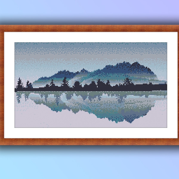 Landscape Cross Stitch Pattern - Etsy