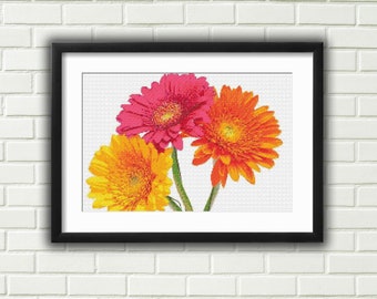 Flower Cross Stitch | Etsy
