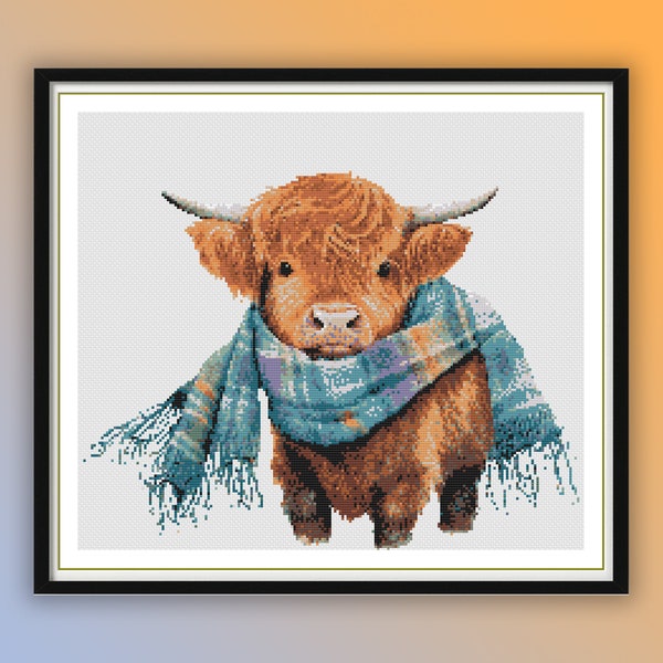 Cow Cross Stitch - Etsy