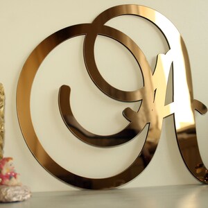Mirror Acrylic Big Letters 1 to 24 Inches Wall Hanging - Etsy Canada