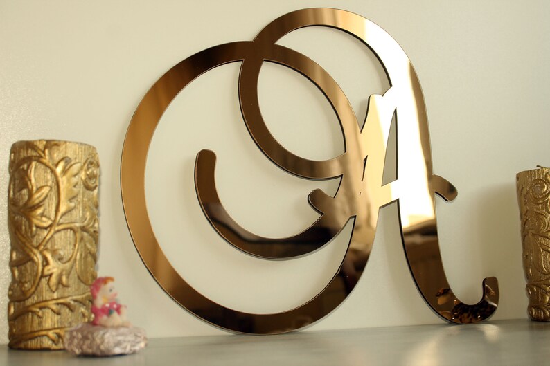 Mirror Acrylic Big Letters 1 to 24 Inches Wall Hanging - Etsy Canada