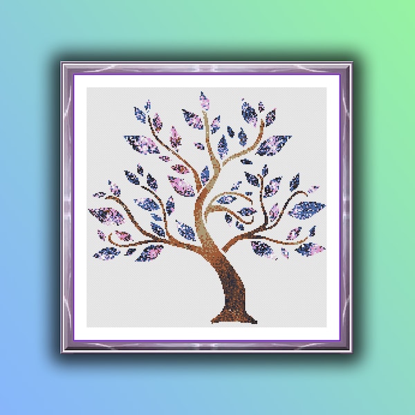 Four Seasons Tree of Life Cross Stitch Pattern - Etsy