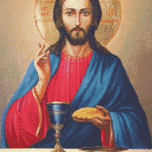 Jesus Cross Stitch Pattern: Spiritual Christian Needlework Art PDF for ...