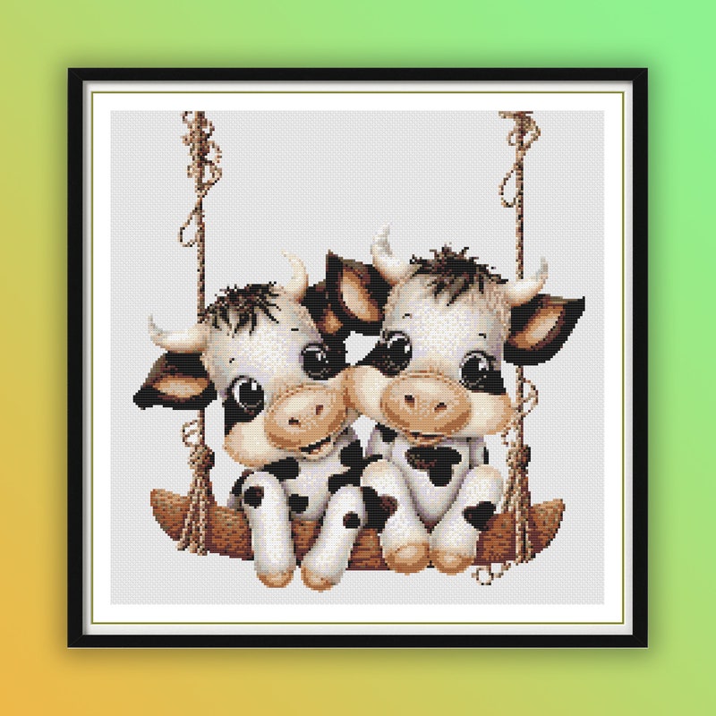 Large Cow Pattern - Etsy