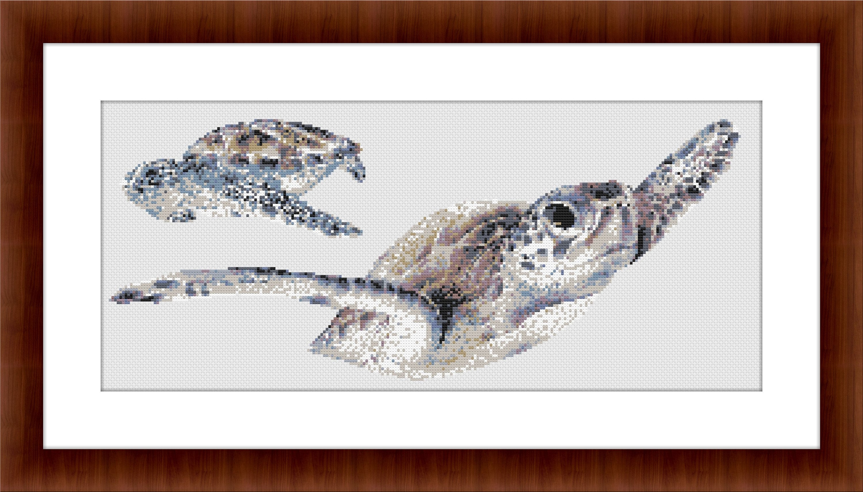 Sea Turtle Counted Cross Stitch Pattern Instant PDF Download - Etsy