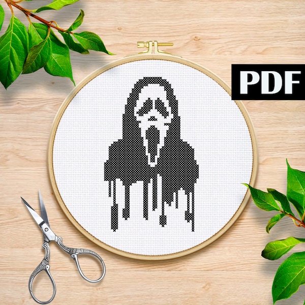Scary Cross Stitch - Etsy