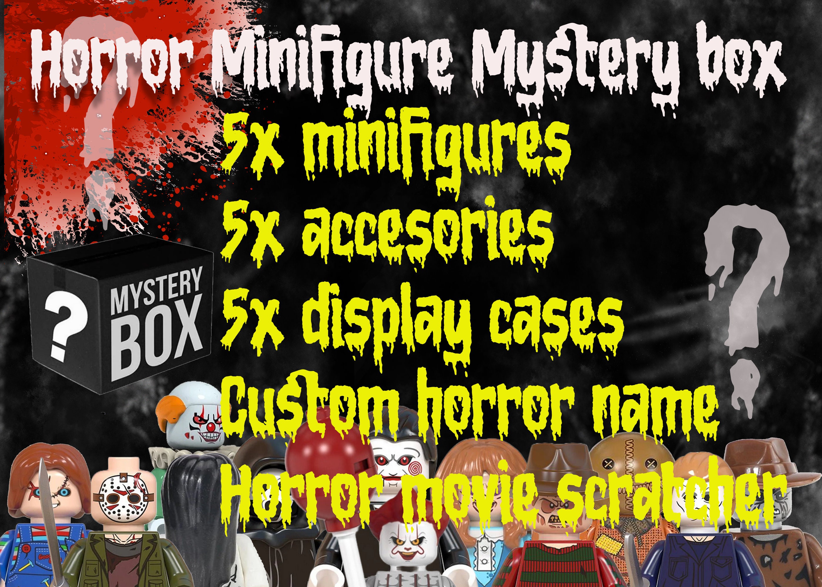 Custom Lego Mini Figures Horror