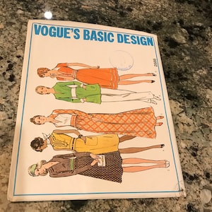 Vintage Vogue Basic Design Pattern 2686 - Etsy