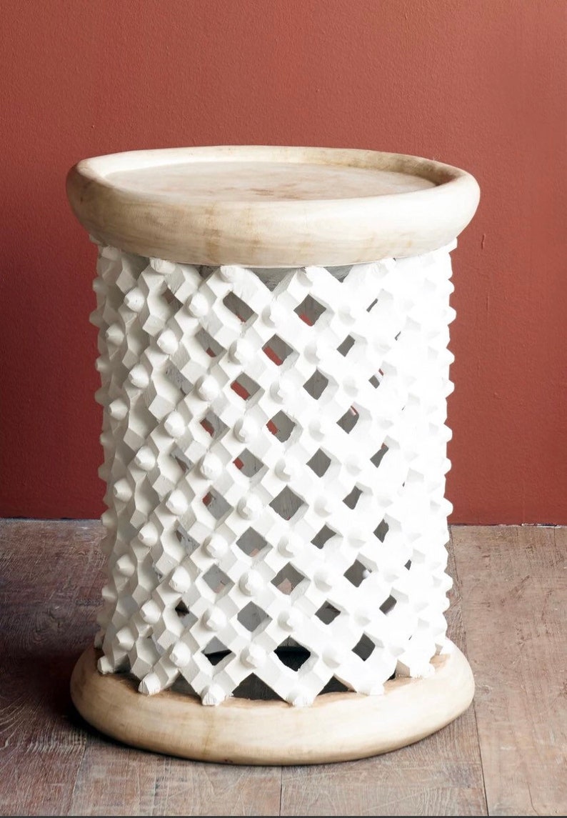 African Side Stool Bamileke Stool Coffee Table Side | Etsy