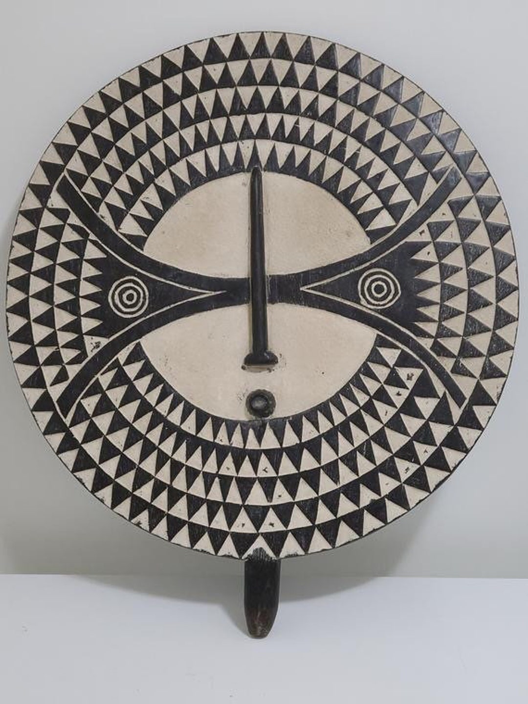 African Wood Shield, Authentic Tribal Warrior Shield, Africacreative ...