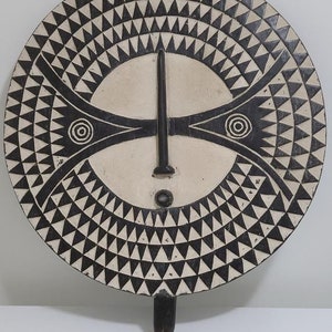 African Wood Shield, Authentic Tribal Warrior Shield, Africacreative ...