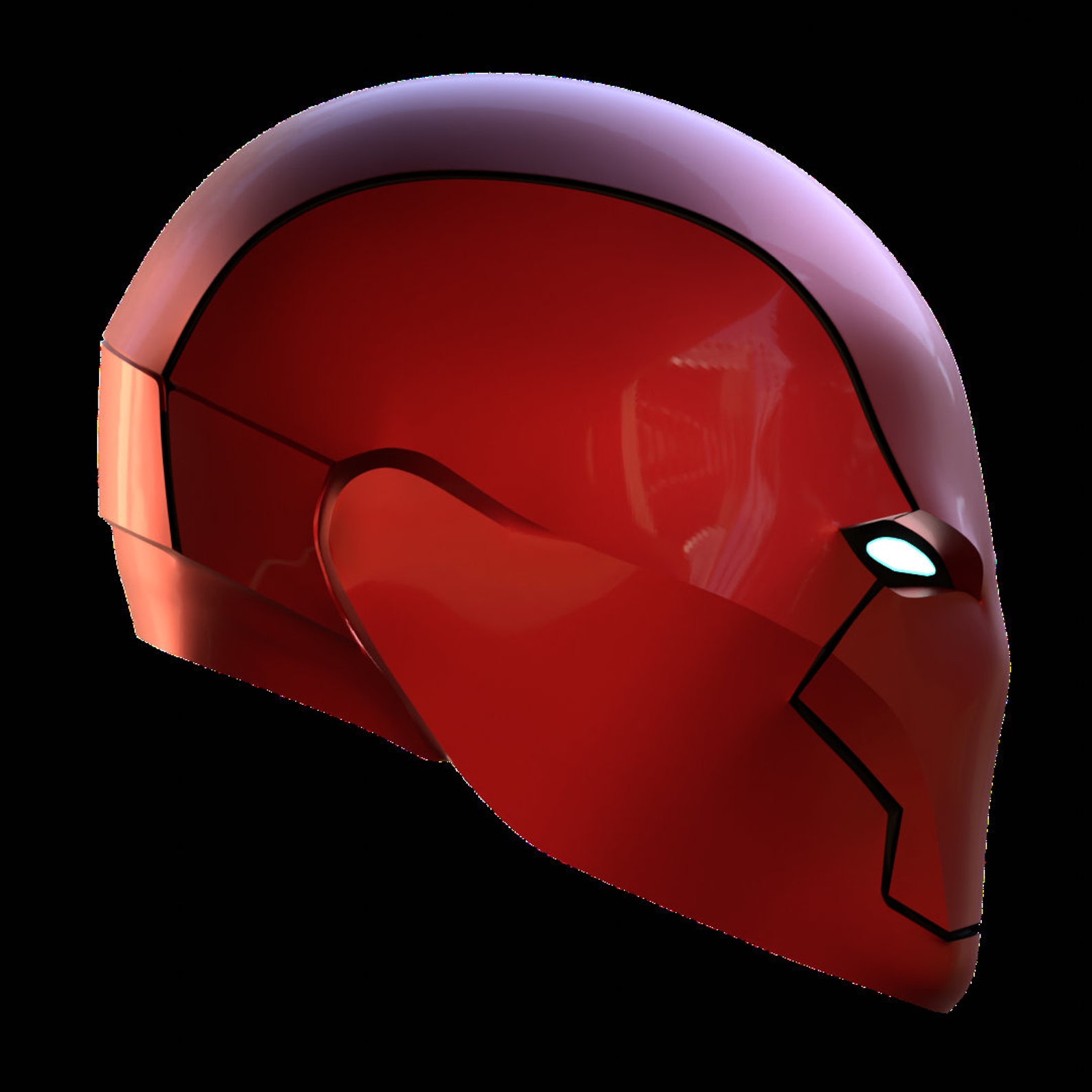 Redhood Helmet 3D Model - Etsy