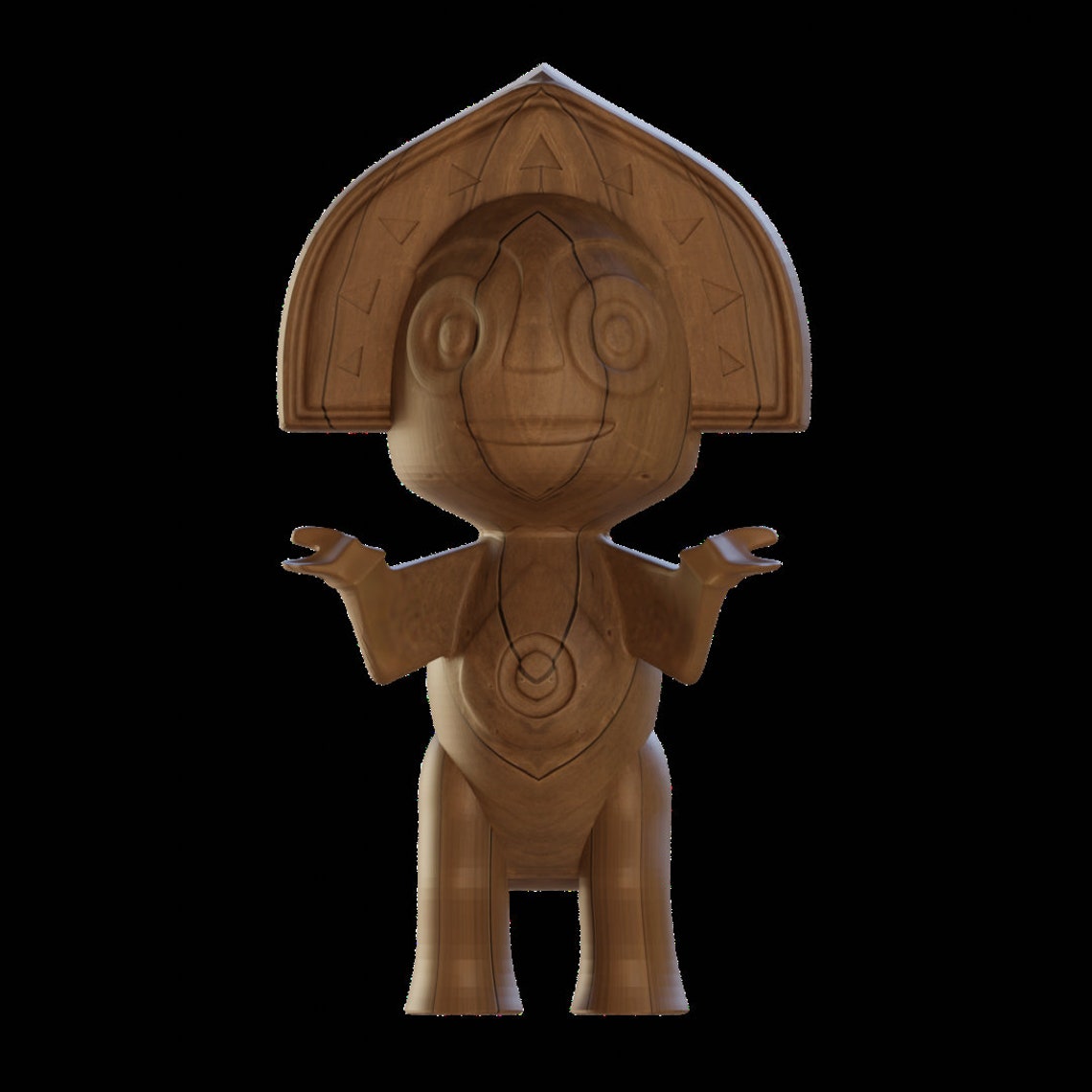 Polynesian Resort Maui Statue 3d Model - Etsy