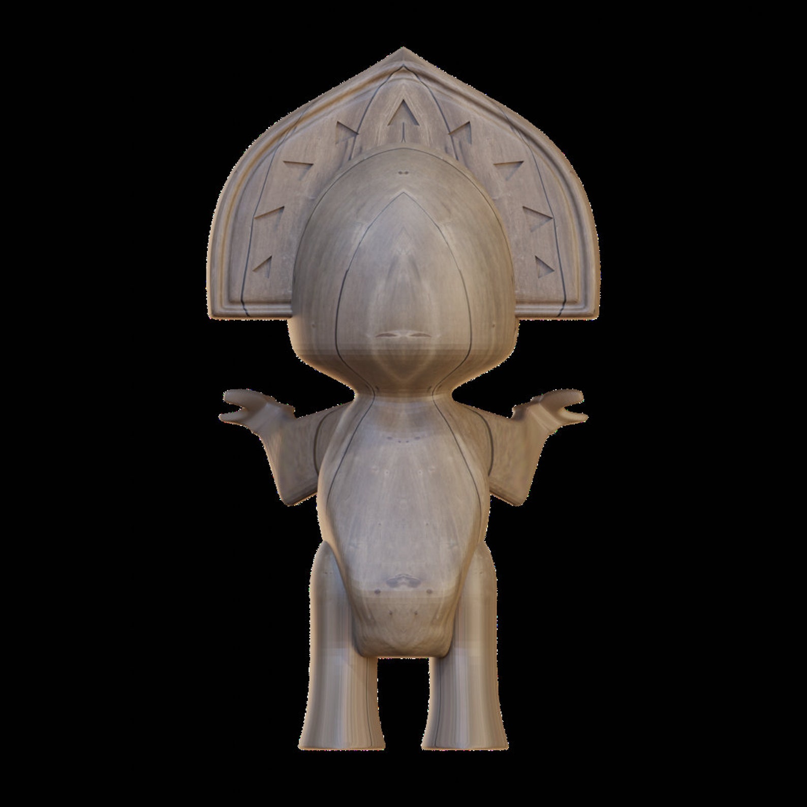 Polynesian Resort Maui Statue 3d Model - Etsy
