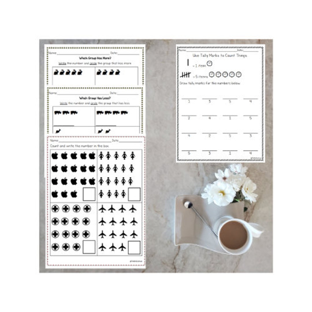 Pre-kindergarten Math Bundle - Etsy